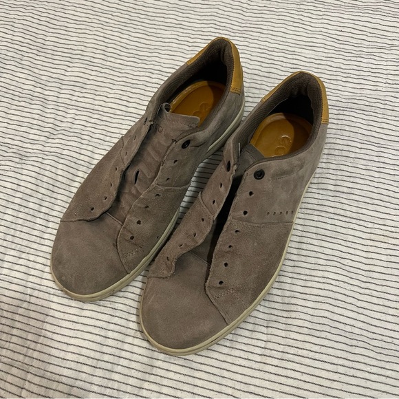 Ecco | Shoes | Ecco Tan Suede Sneakers 43 | Poshmark
